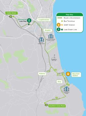 NTA and Dublin Bus announce extension of Route L14 to Cherrywood & Luas ...